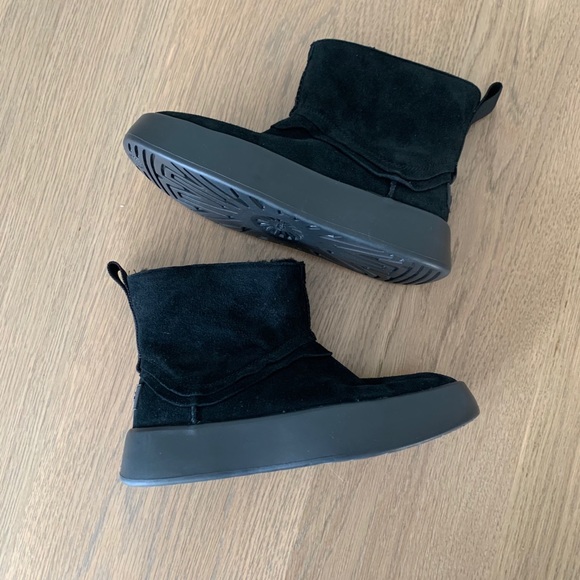UGG | Shoes | New Uggs Boom Boots Short Ankle Booties Black 6 | Poshmark